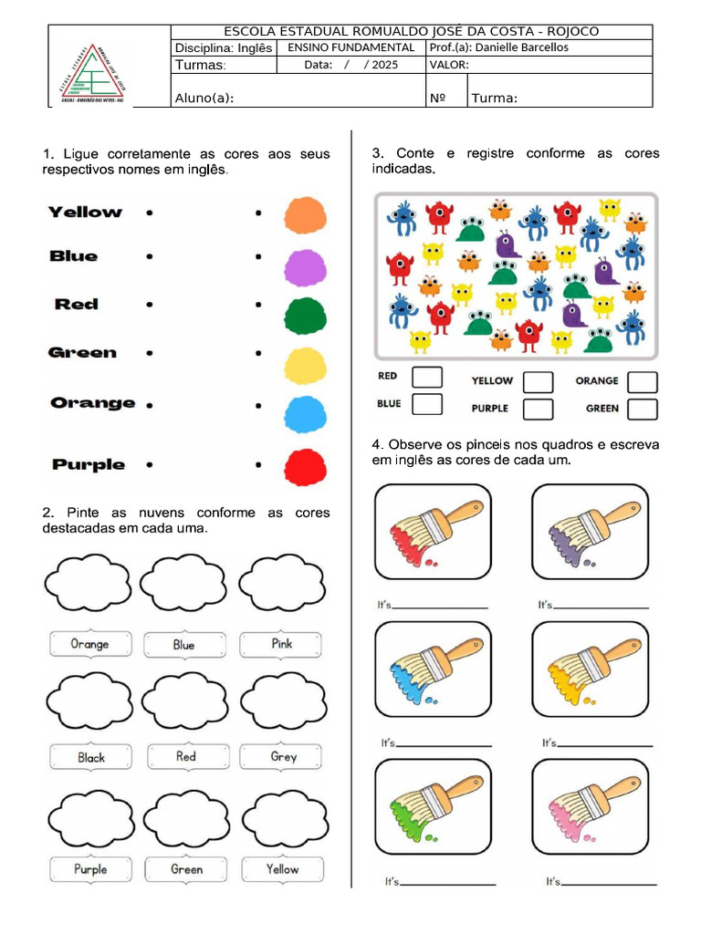 Color Exercises | PDF