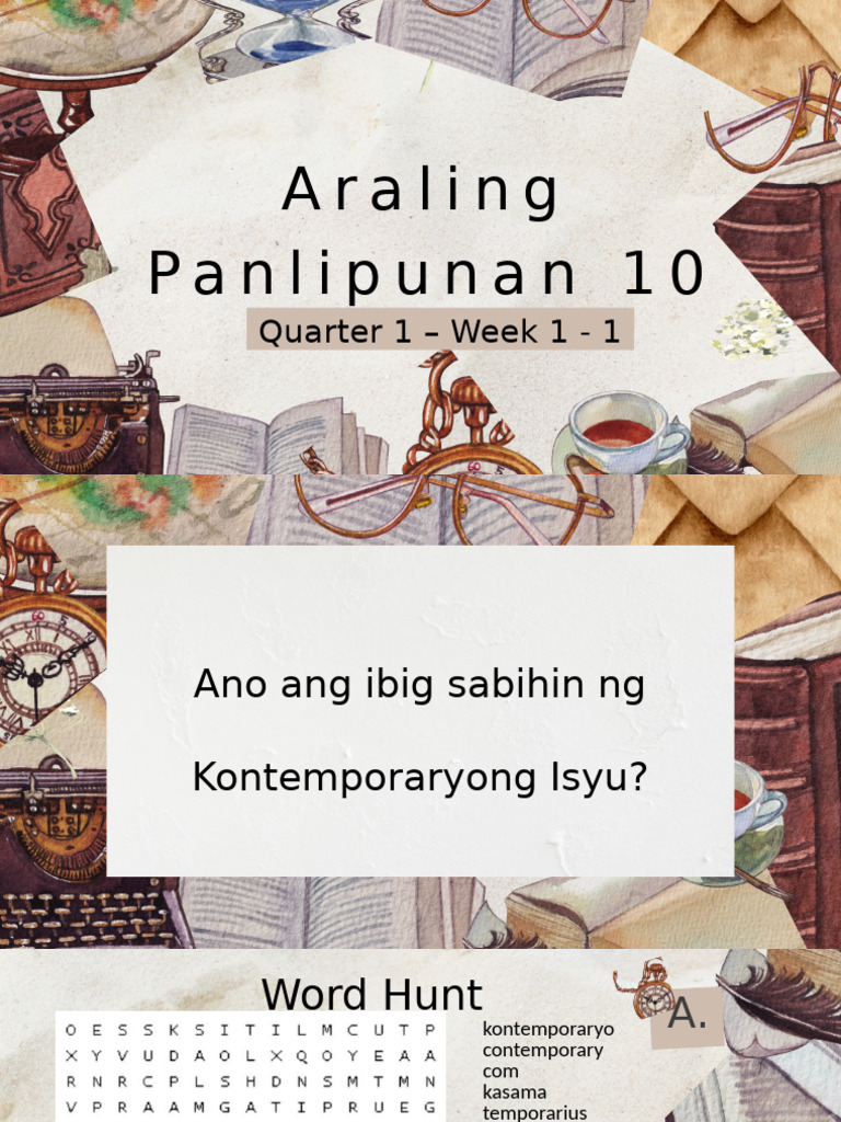 AP10 Q1 Week 1-1 | PDF