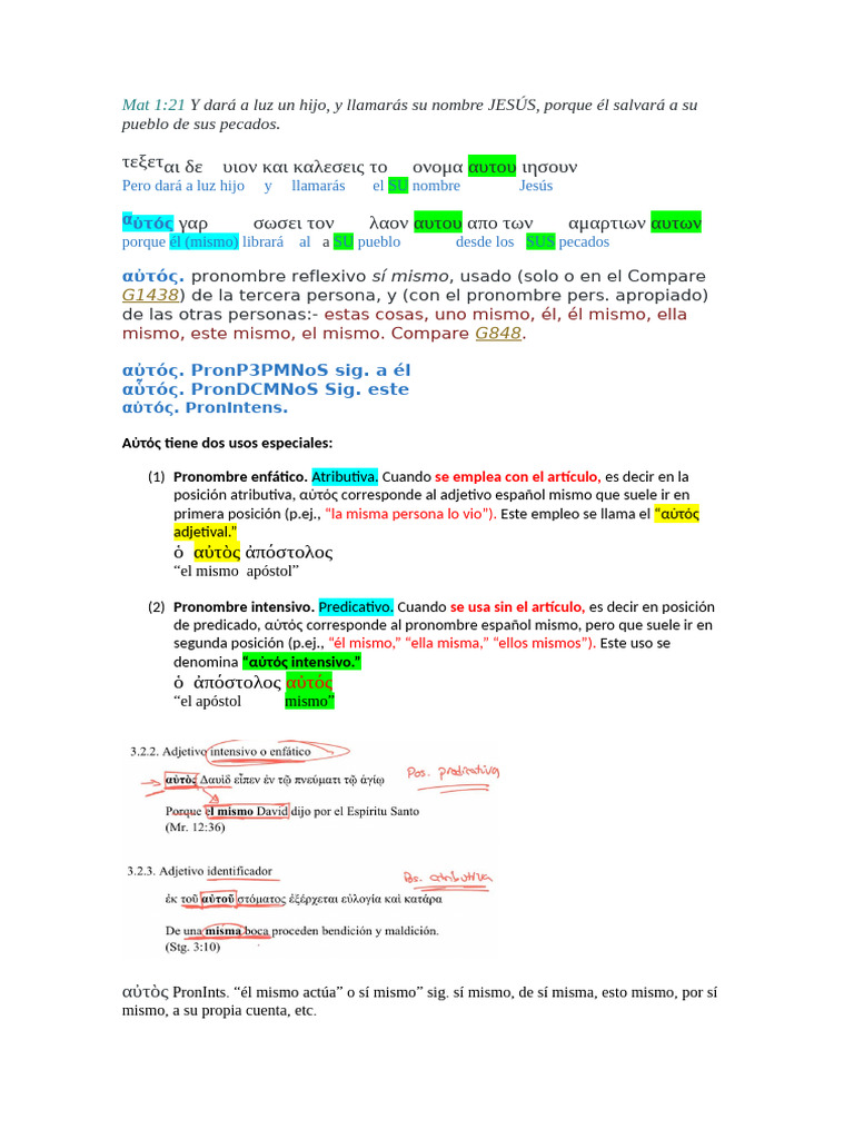 Sermon Jesus Salvara MT 1 21 | PDF