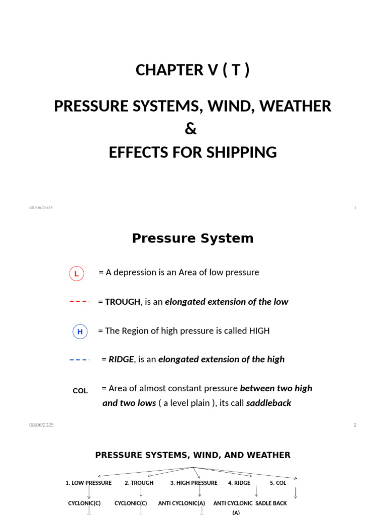 Meteorology n.4 (T) Chapter 5 | PDF | Trough (Meteorology) | Cyclone