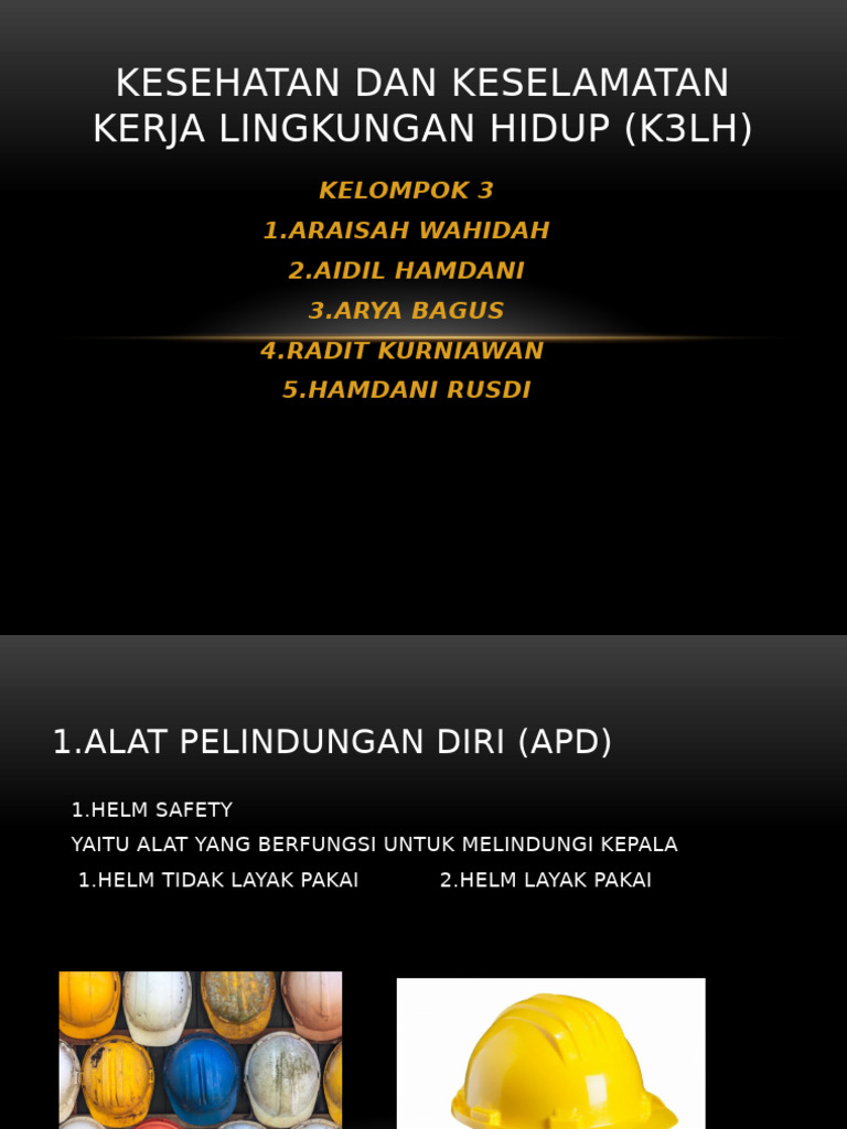 Kesehatan Dan Keselamatan Kerja Lingkungan Hidup (K3LH | PDF