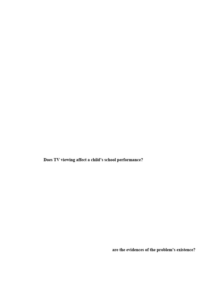 Identification and Definition of Research Problem and Objectives and ...