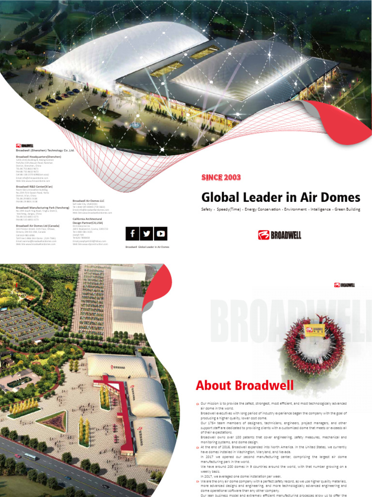Broadwell: Global Air Dome Leader | PDF | China | World Politics
