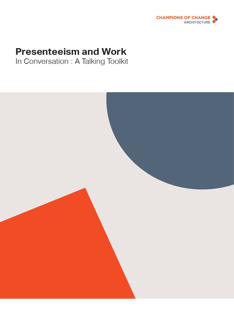 Presenteeism Work Architecture Toolkit 2025 | PDF | Social Equality | Social Exclusion