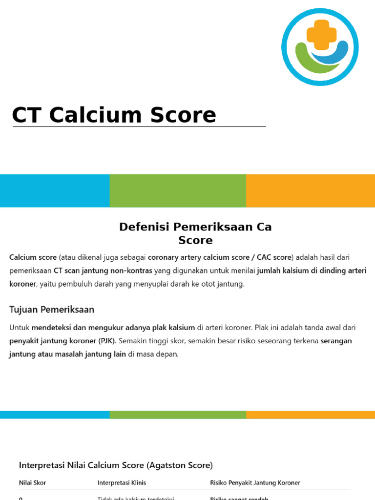 CA Score Buat Pasien | PDF