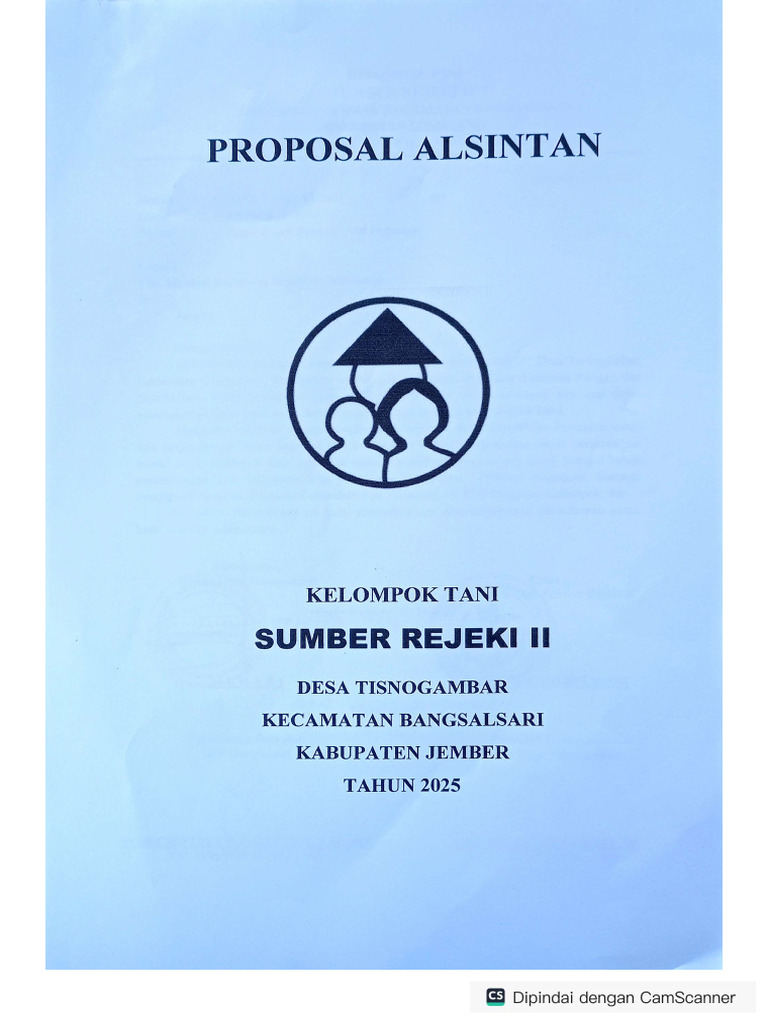 Proposal Alsintan Sumber Rejeki Ii | PDF