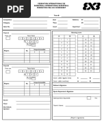 Score Sheets Netball | PDF | Team Sports | Ball Games