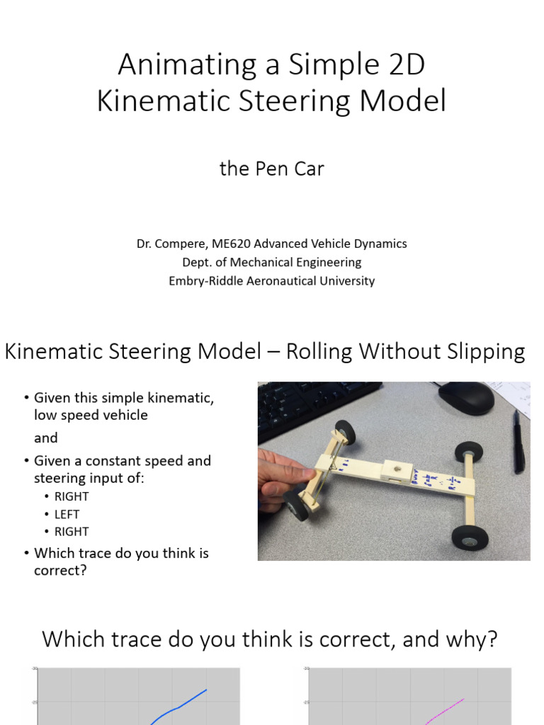 Kinematic Steering Model for 2D Vehicles | PDF | Kinematics | Velocity