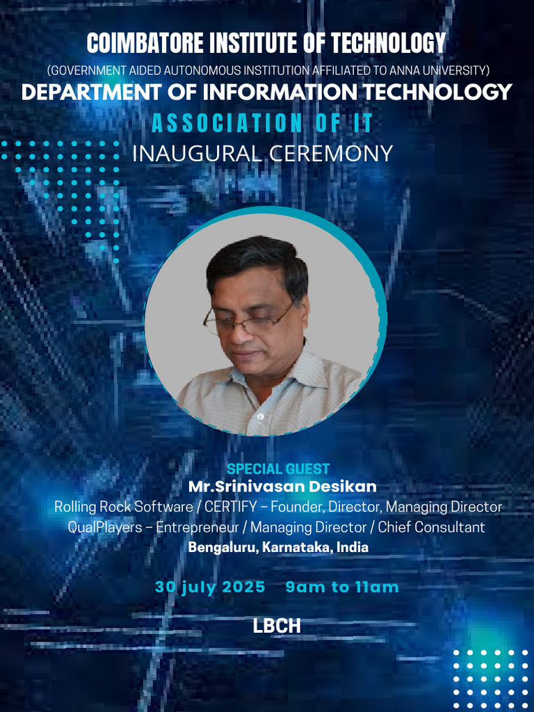 Inaugural Ceremony of IT Association | PDF