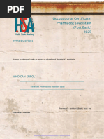 EISA Exam Guide for Pharmacist Assistants | PDF | Pharmacist