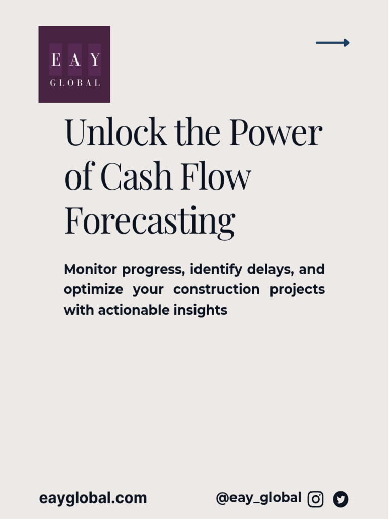 Cash Flow Forecasting Guide for Projects | PDF