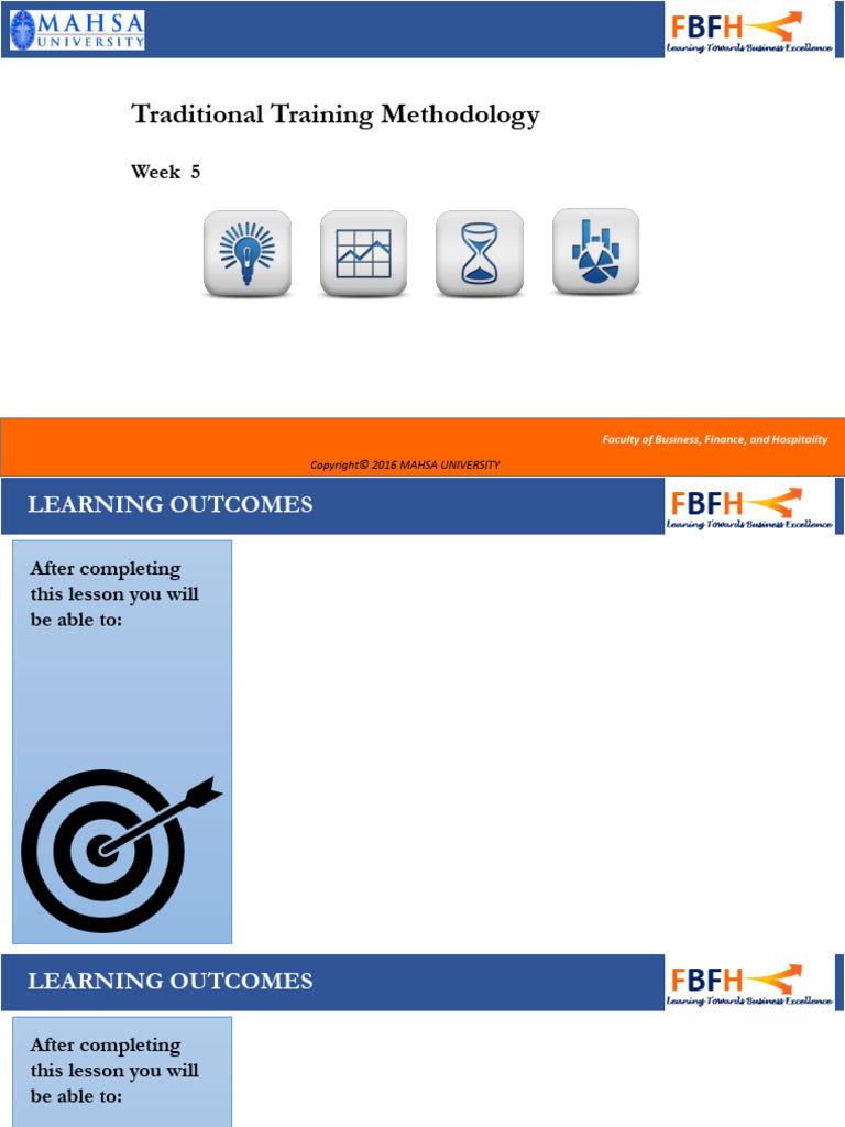 Traditional Training Methods Overview | PDF | Learning | Lecture