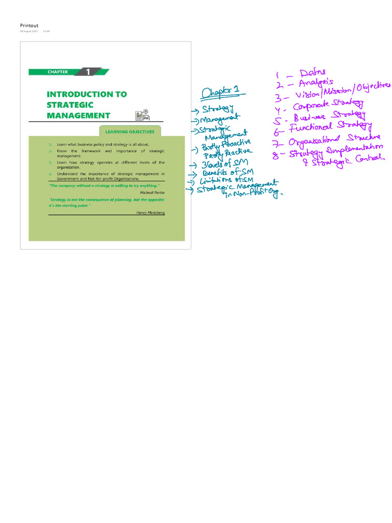 Chapter 1 Printout Overview | PDF
