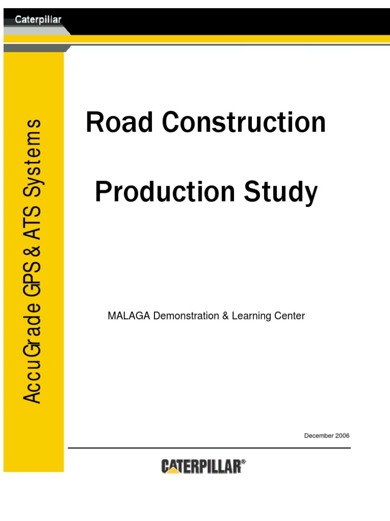Productivity Report Cat Road Construction 2006 | PDF | Surveying | Road