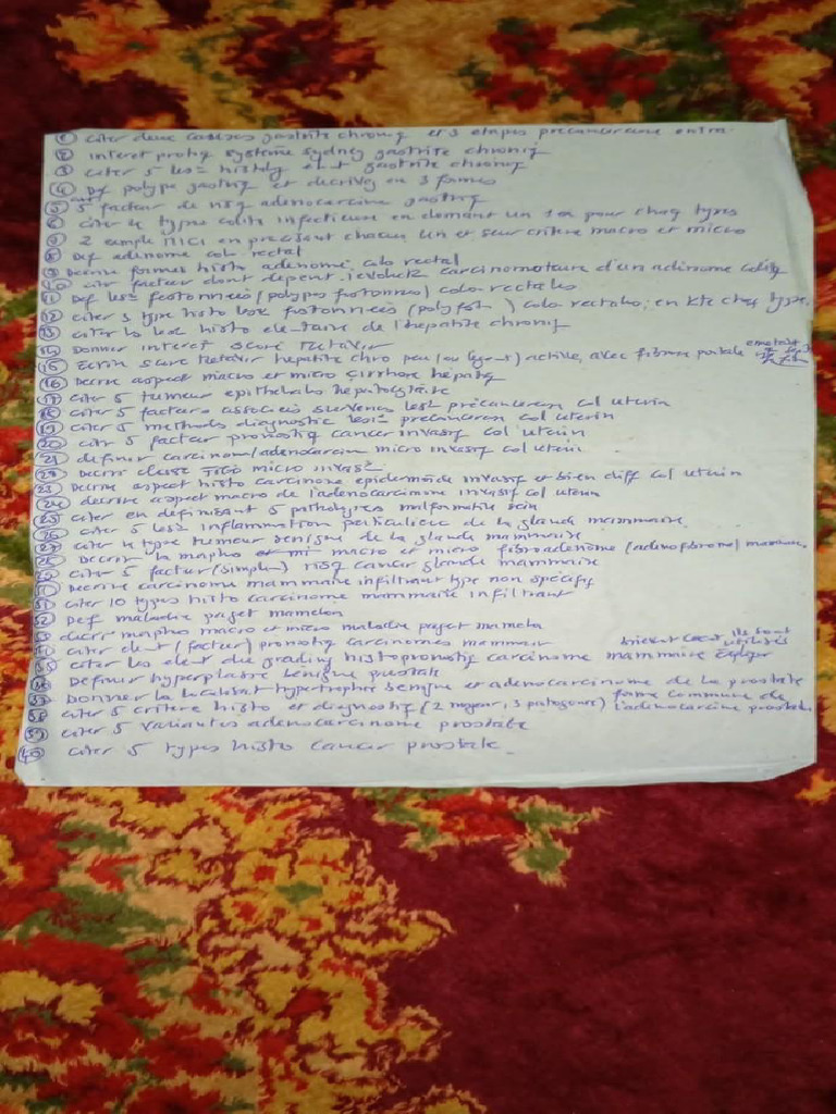 Questions Patho 40 | PDF