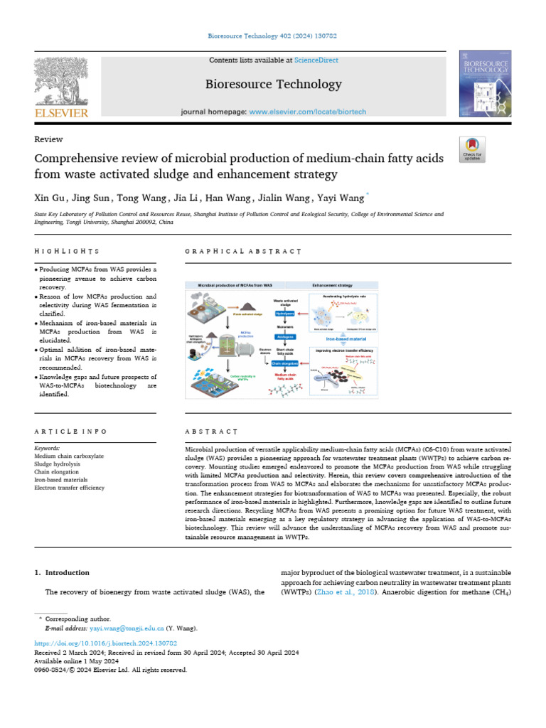 2024 Comprehensive Review of Microbial Production of Medium-Chain Fatty ...