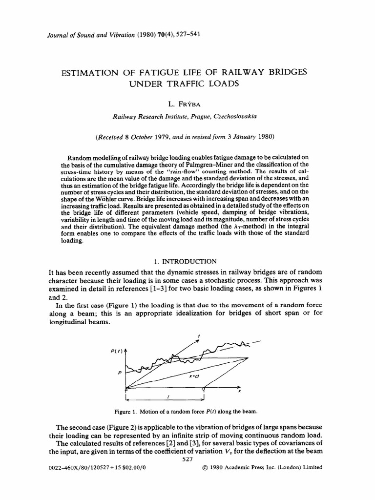 Estimation of Fatigue Life of Railway Bridges | PDF | Fatigue (Material ...