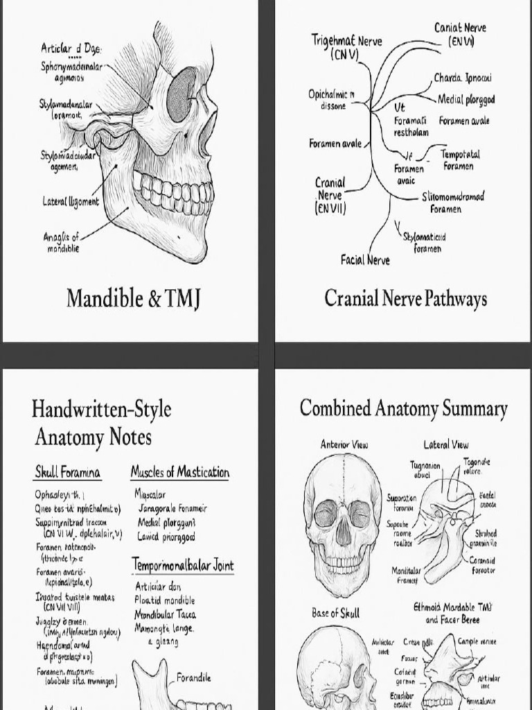 Handwritten Anatomy Notes BDS1 | PDF