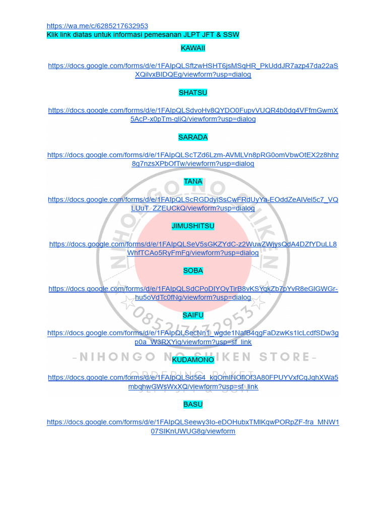 Latsol Nihongo No Shiken Ilustrasi JFT | PDF