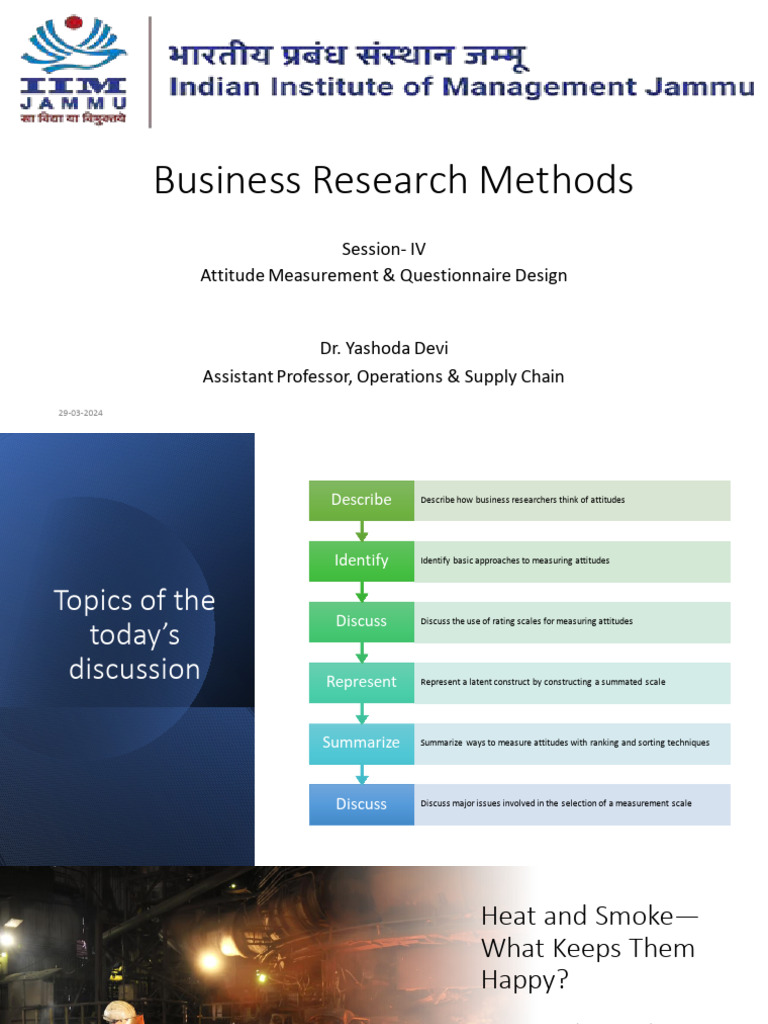 Session 4 BRM | PDF | Attitude (Psychology) | Questionnaire
