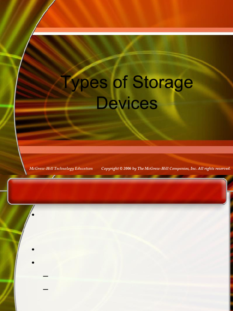 Lecture#7 Storage Devices | PDF | Computer Data Storage | Floppy Disk