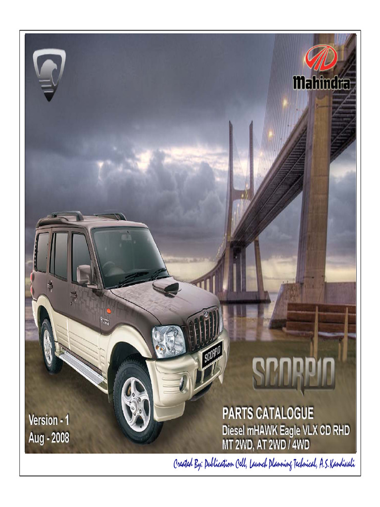 Scorpio Vehicle Parts Catalogue | PDF | Manual Transmission | Brake