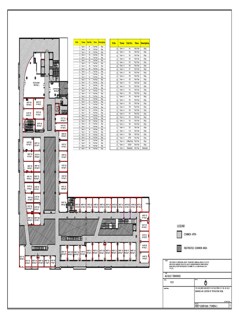 First Floor Plan - Tower-A | PDF