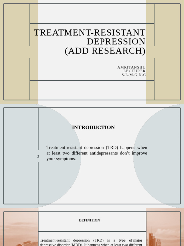 Understanding Treatment-Resistant Depression | PDF | Major Depressive ...