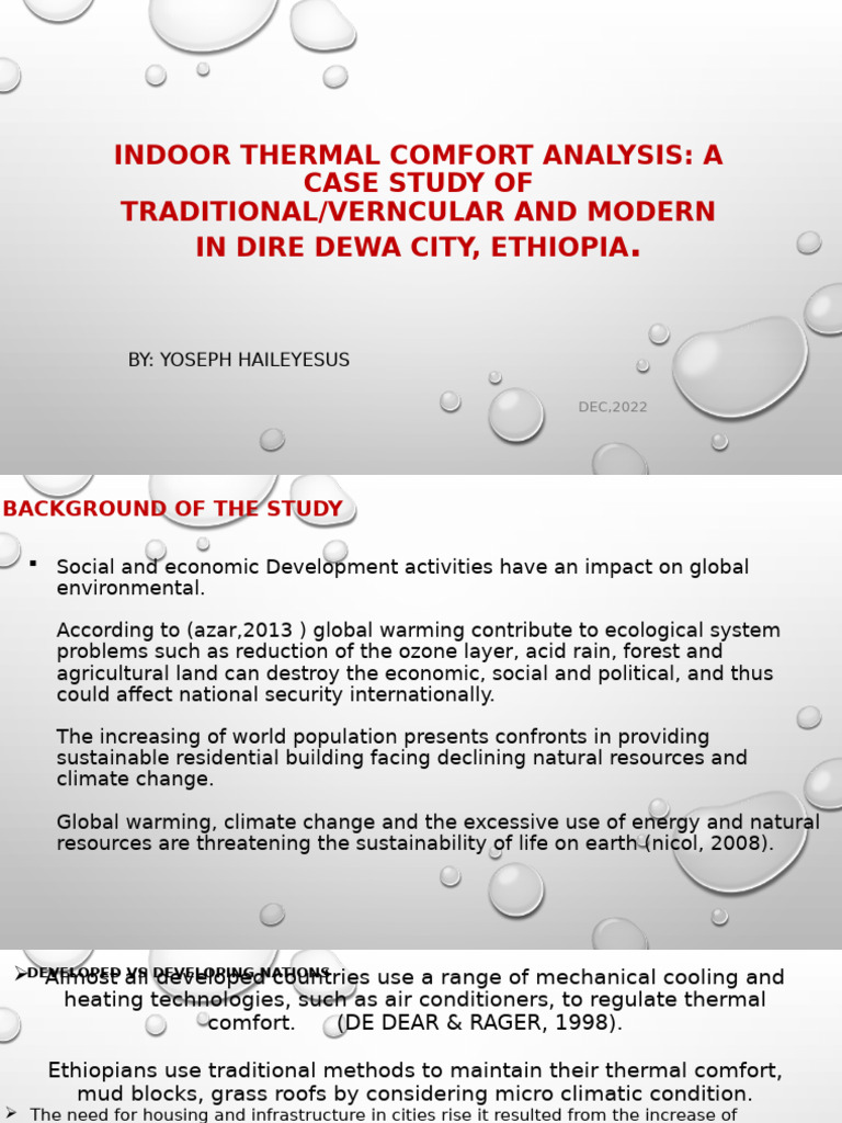 Indoor Thermal Comfort Analysis | PDF | Climate Change | Sampling ...