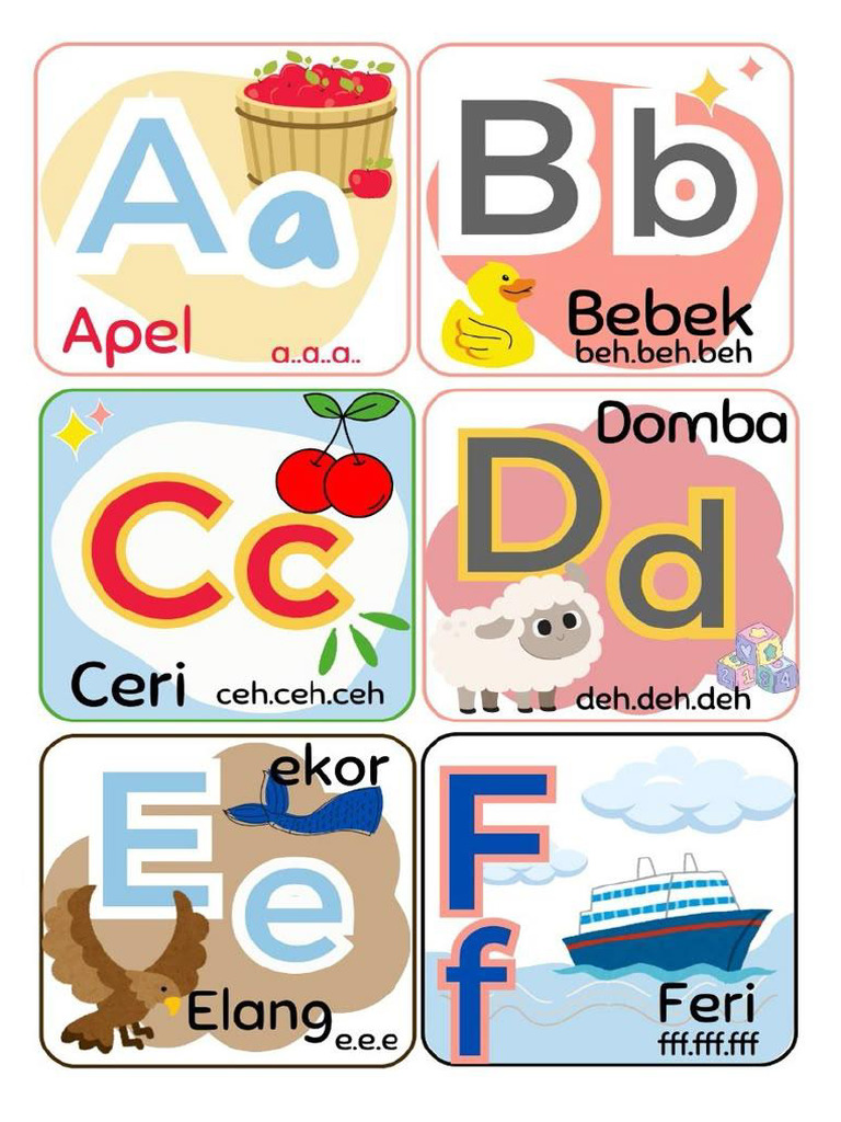 Alfabet Dan Gambar (1) | PDF