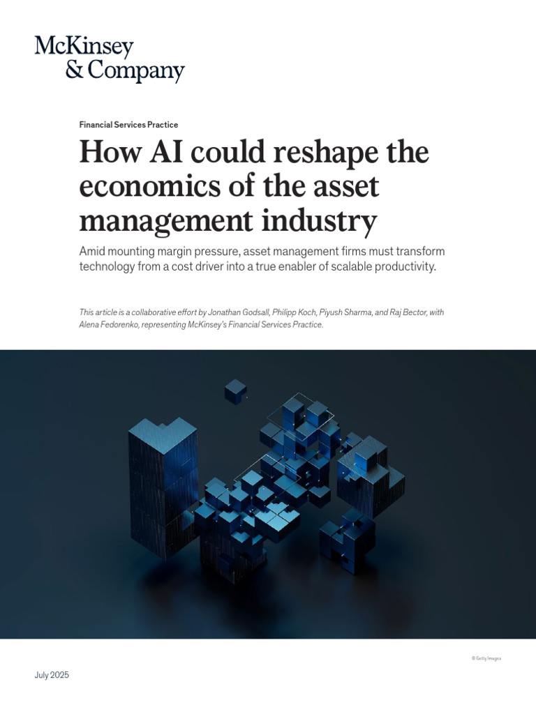 How Ai Could Reshape the Economics of the Asset Management Industry | PDF | Artificial ...