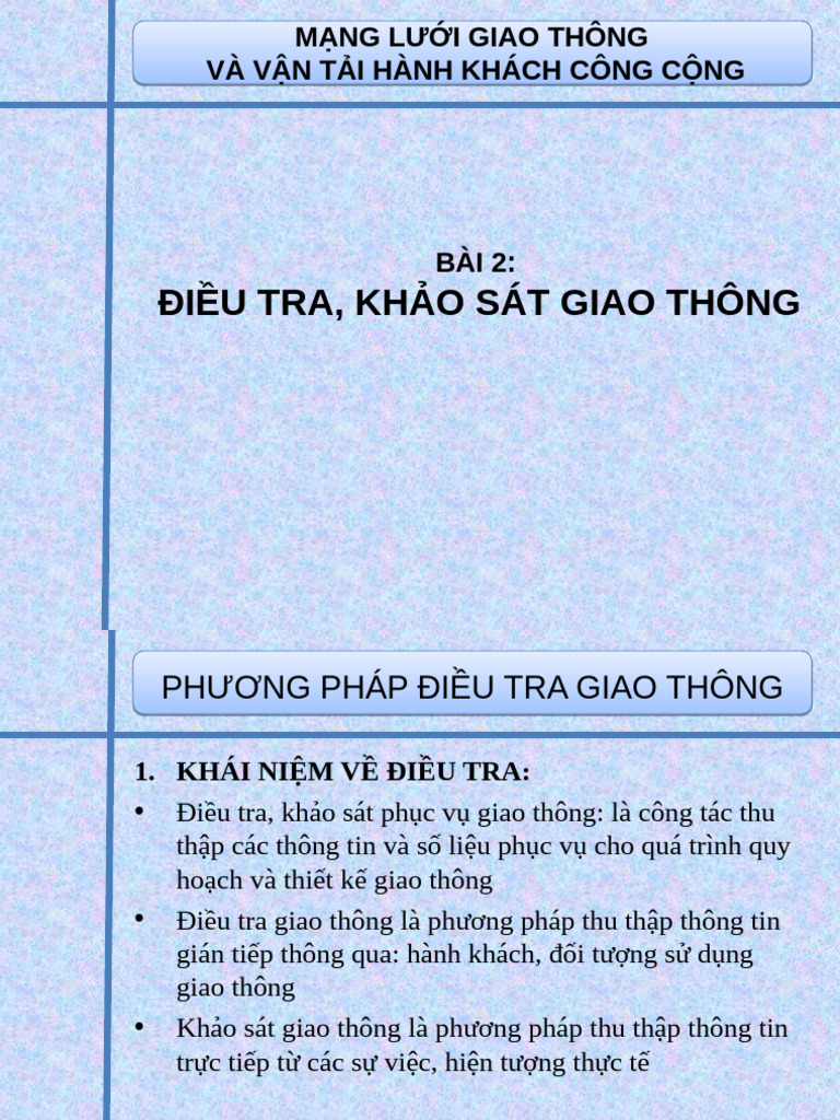 Bai 2 - DIEU TRA GT | PDF