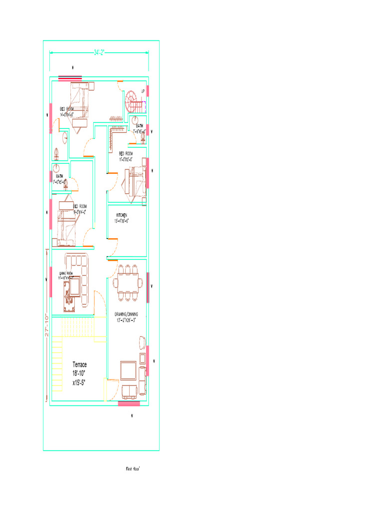 House Plan-Model 2nd Floor | PDF
