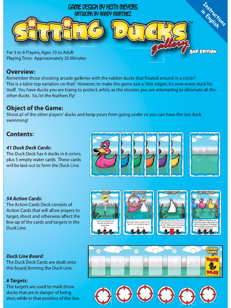 5d Sitting Ducks Gallery Rulebook | PDF