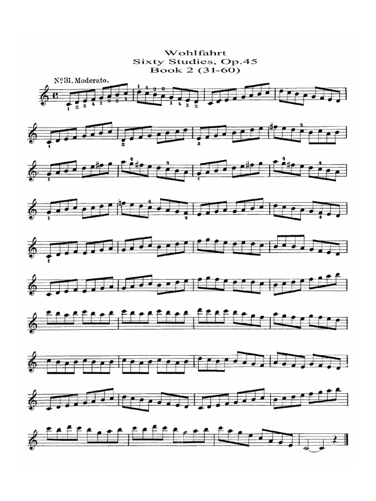 Wohlfahrt Op 45 BK 2 A4 | PDF