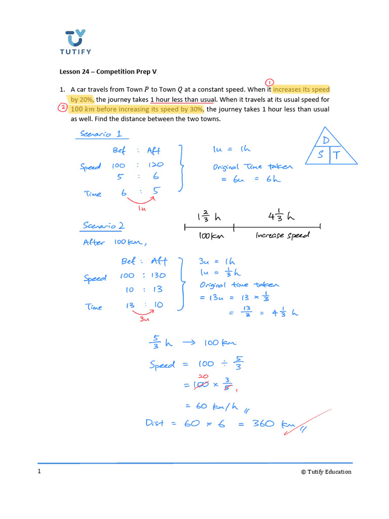 L24 Competition Prep V Soln Answer | PDF | Decimal | Triangle