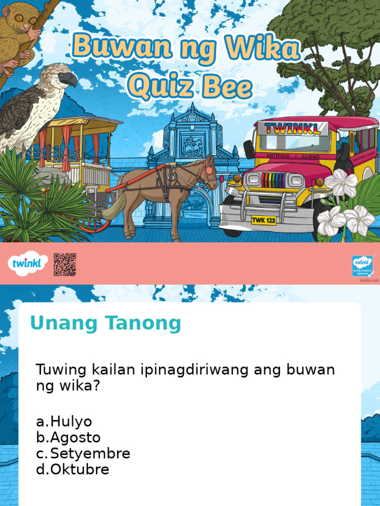T 1690738168 Buwan NG Wika Quiz Bee Ver 2 | PDF