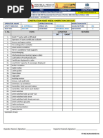 SHE Rep Inspection Checklist Template | PDF | Personal Protective ...
