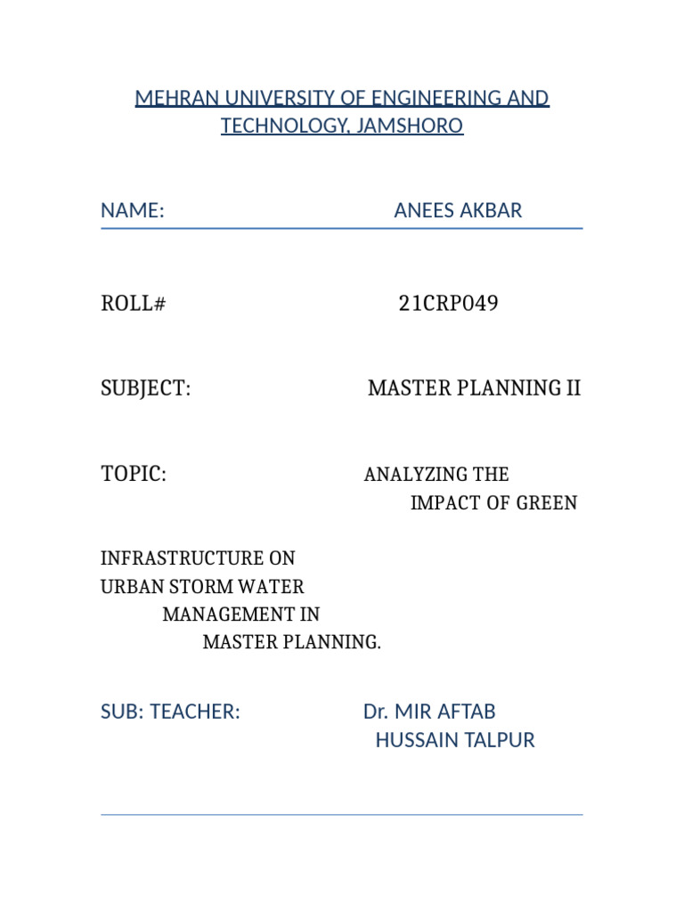 16 Week Course Schedule | PDF | Green Infrastructure | Stormwater