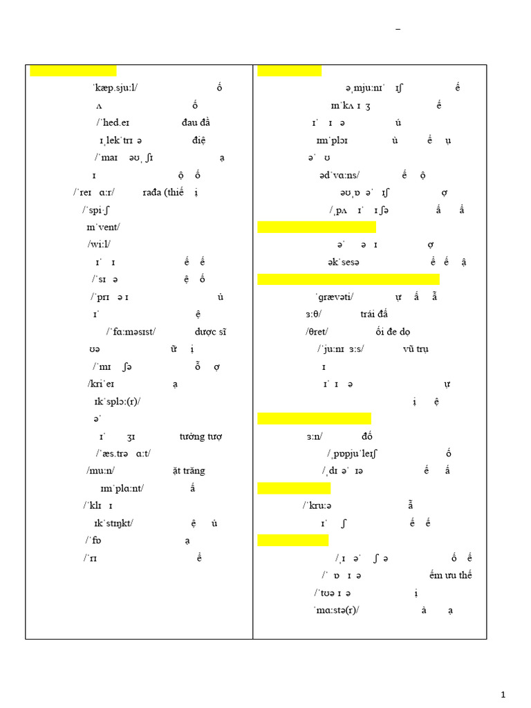 ĐỀ CƯƠNG FRIENDS PLUS 9 - HK2 - VOCABULARY | PDF