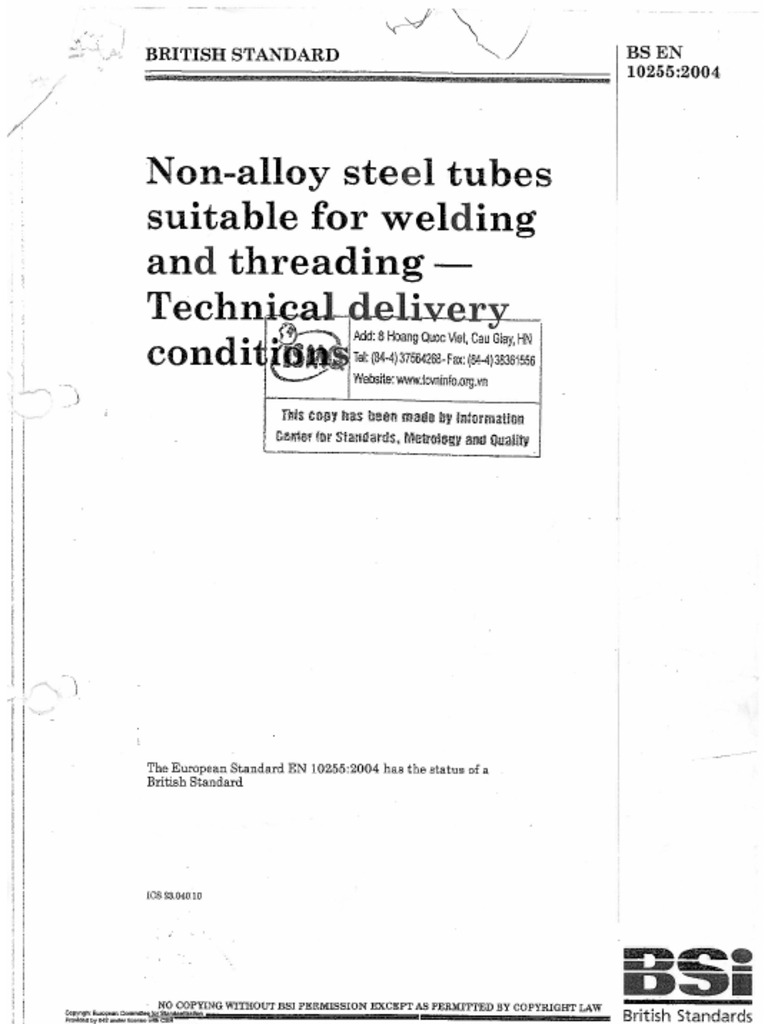 BS en 10255-2004 | PDF