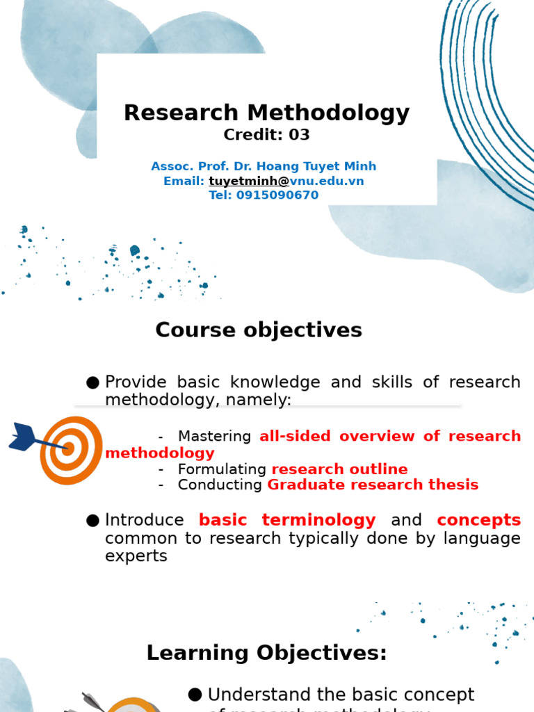 Unit 1 - Research Methodology - An Introduction | PDF | Knowledge | Methodology