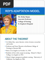 Roy's Adaptation Model | PDF | System | Self Concept
