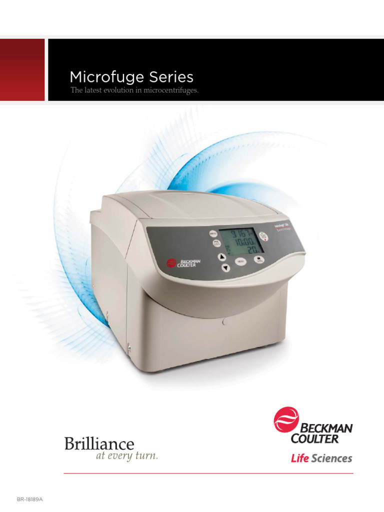 Microfuge-Family Brochure BR-18189A 2013 | PDF | Rotating Machines ...