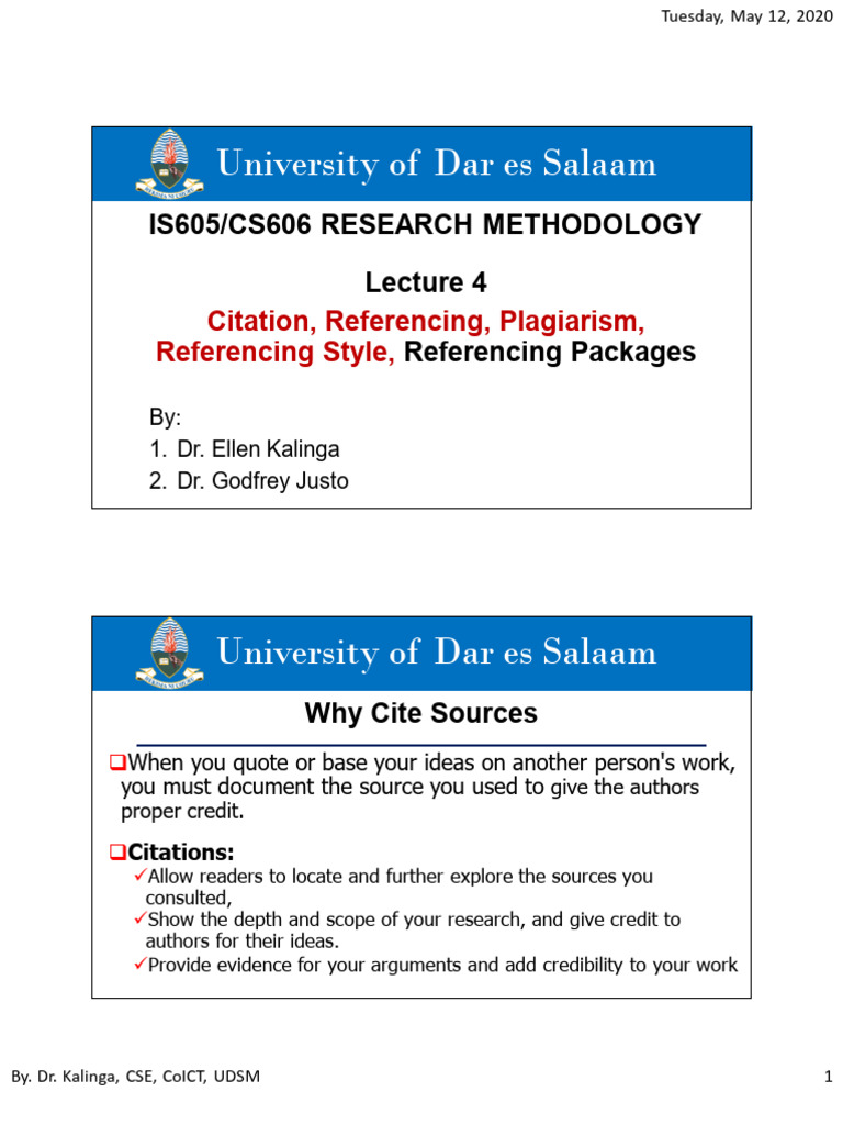 Citing Sources and Avoiding Plagiarism | PDF | Citation | Plagiarism