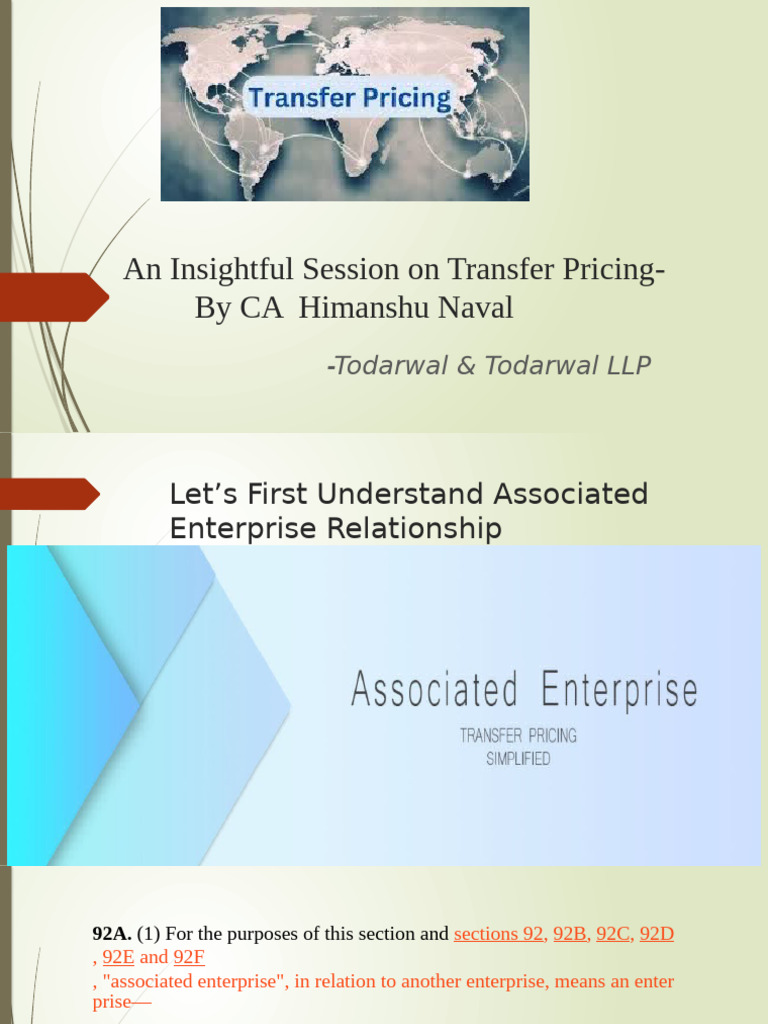 Transfer Pricing Insights by Todarwal LLP | PDF | Prices | Interest