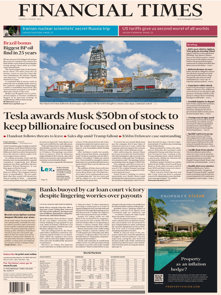 Financial Times UK - August 5, 2025 | PDF
