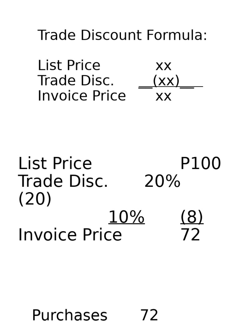 2 Trade Discounts | PDF