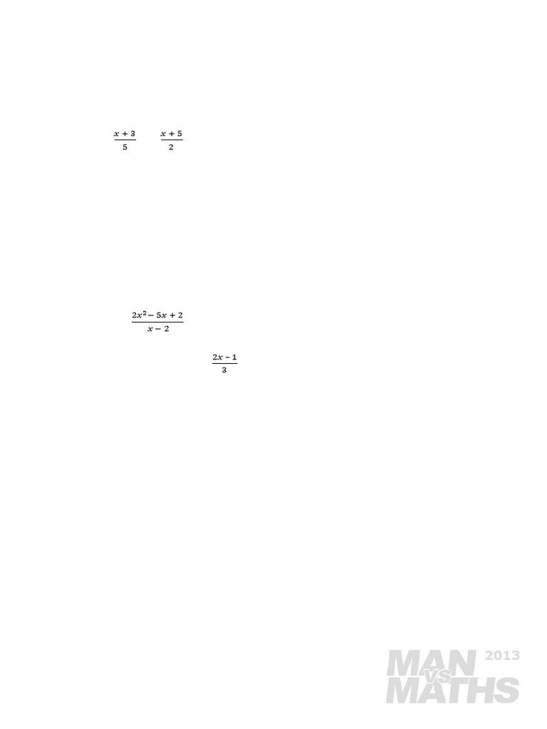 L2 Algebra Practice Problems | PDF