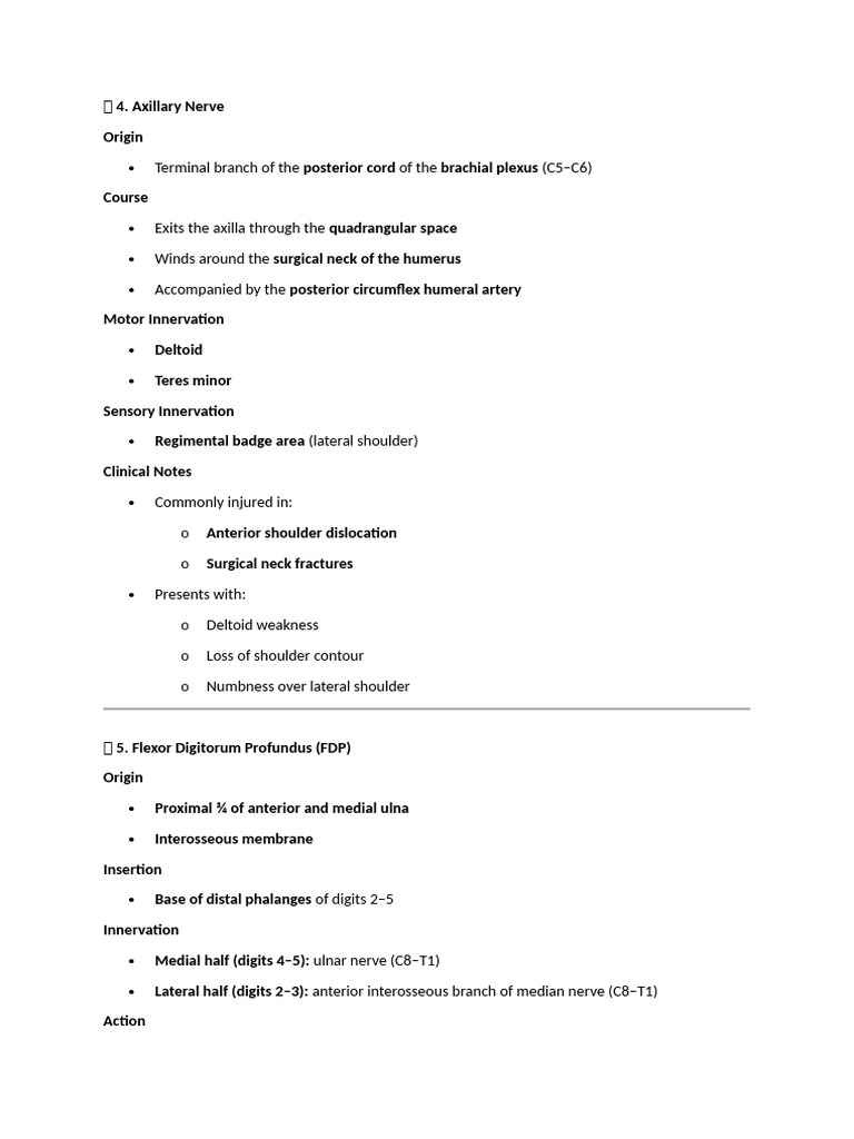 Axillary | PDF